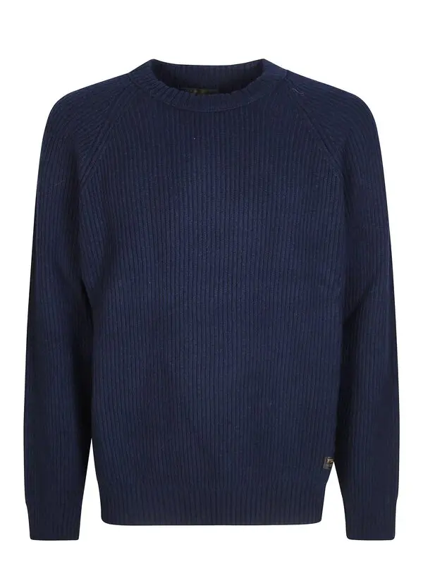 Filson Cascade Rib Crewneck Wool Sweater - Blu