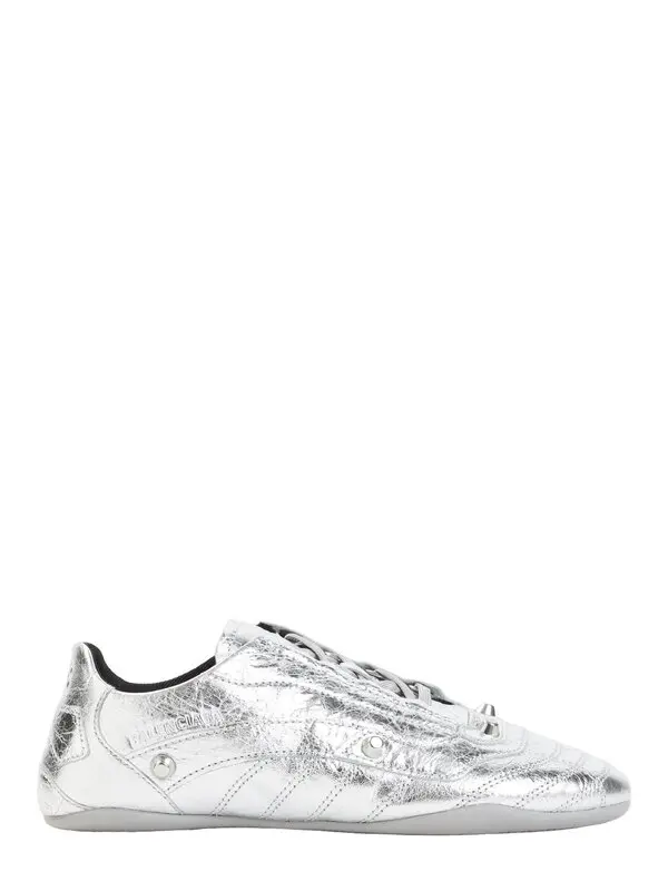 Balenciaga Leather City Sneaker - Metallic