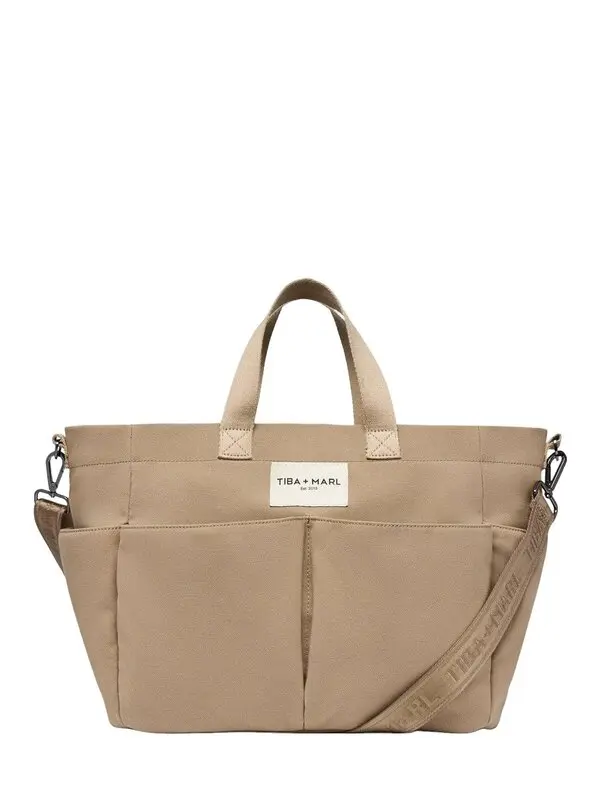 TIBA + MARL T+m Canvas Pocket Tote Desert - Brown