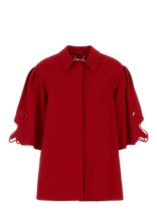 Blumarine Cady Oversize Blazer - Red