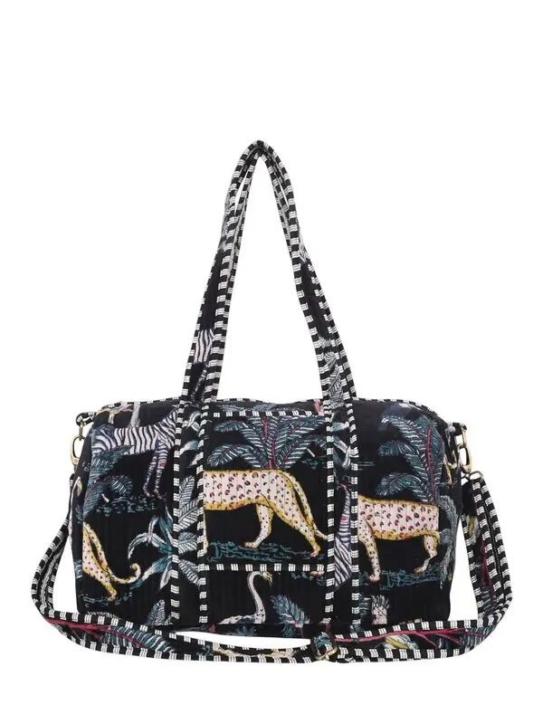 CYC The Jungle Velvet Weekender - Black