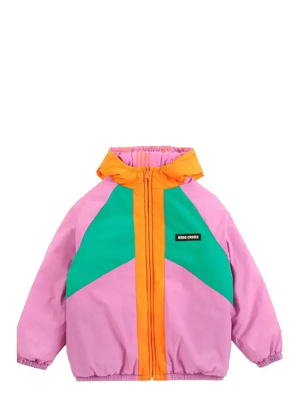 BOBO CHOSES Reversible All-over Almost Moiré Anorak - Fuchsia