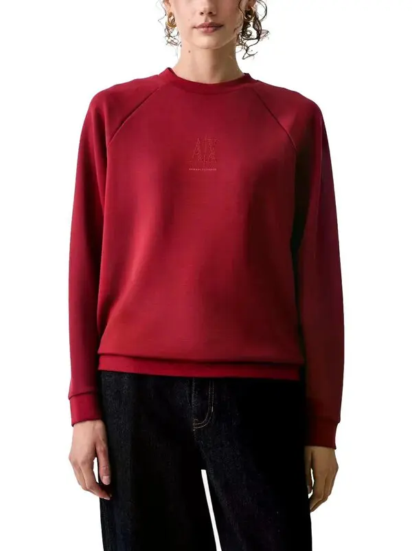 Armani Exchange Embellished Raglan-sleeve Sweatshirt - Red