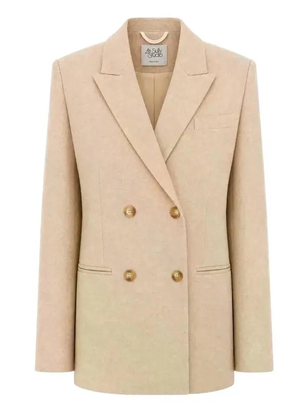 LE SULLY STUDIO Double-breasted Blazer - Neutrals