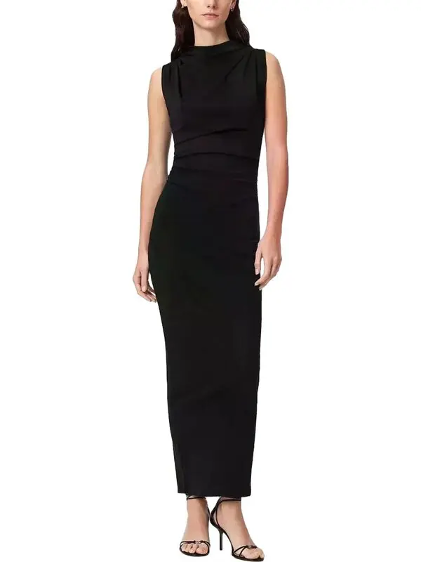 ALLSAINTS Katarina Ruched Sleeveless Maxi-dress - Black
