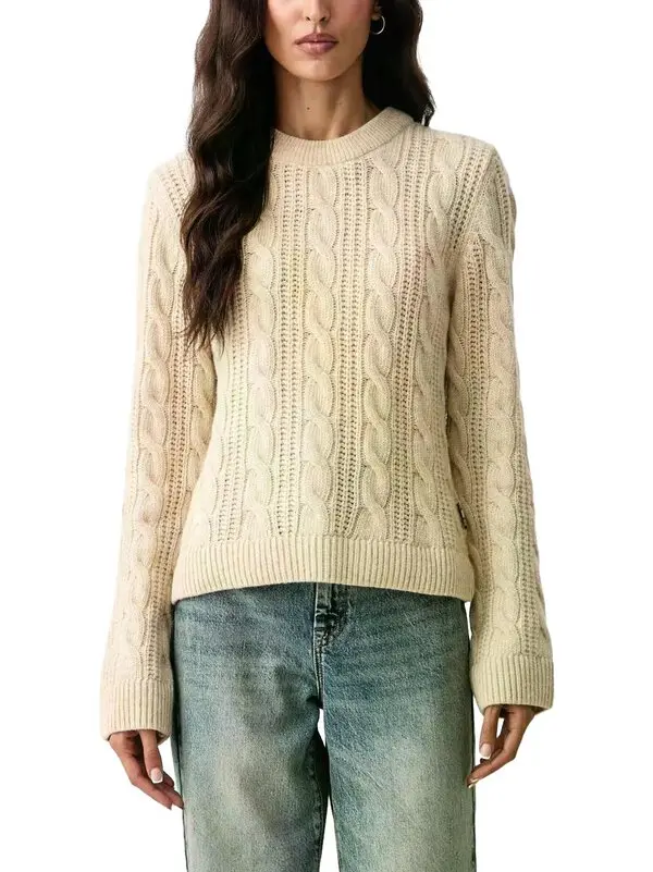 Barbour Joan Cable-knit Sweater - Neutrals