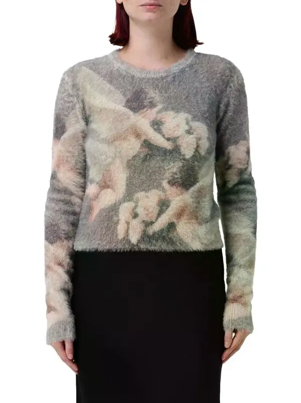 Fiorucci Angels-intarsia Sweater - Grey