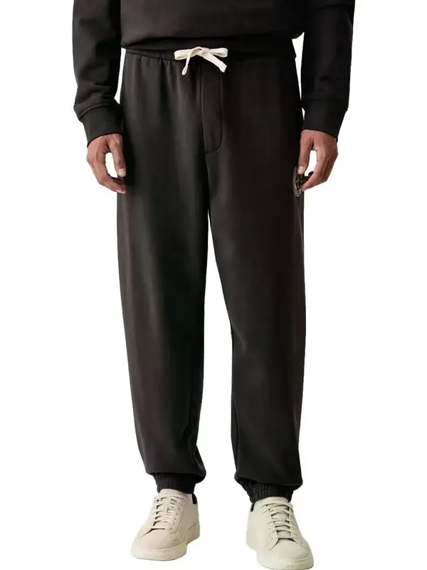 Armani Exchange Logo-patch Drawstring Track Pants - Brown