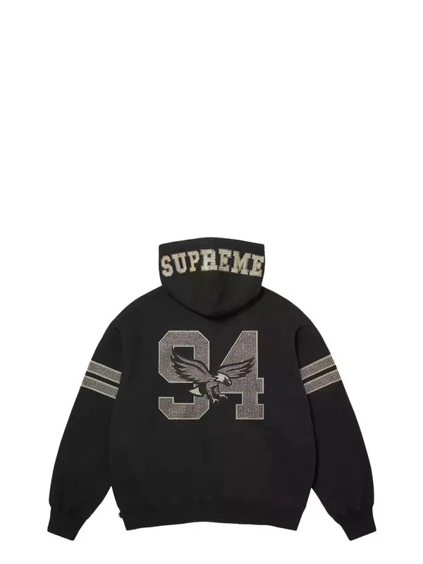 Supreme Rhinestone-embellishment Hoodie - Black