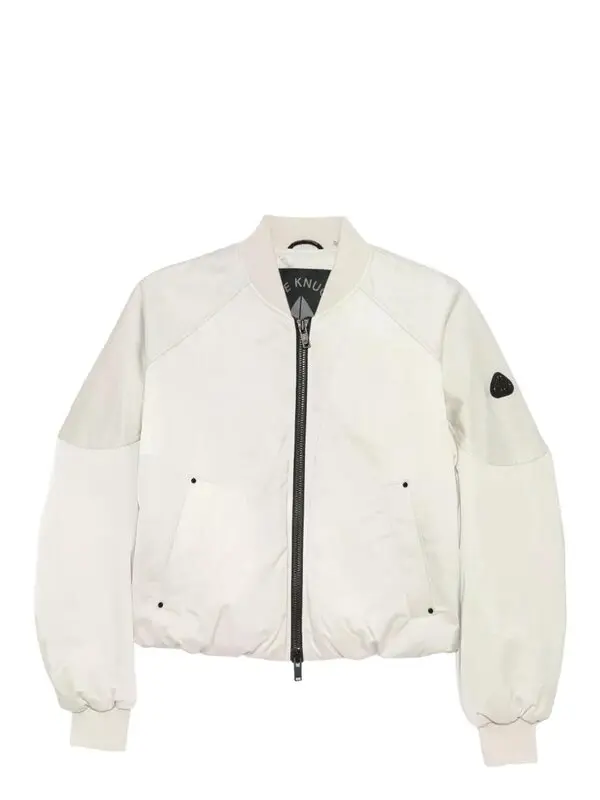 Moose Knuckles Zip-fastening Ruched-sleeve Jacket - Neutrals