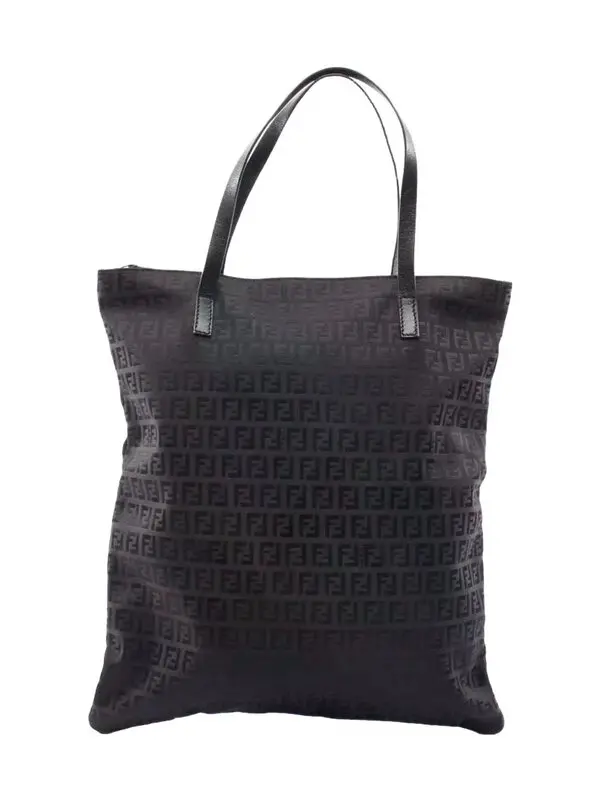 Fendi 2000s Zucchino Top-zip Tote Bag - Black