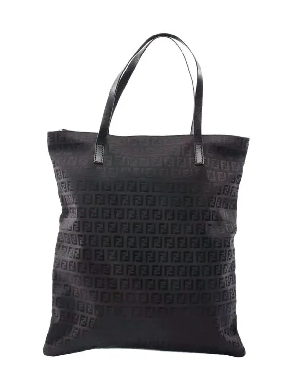 Fendi 2000s Zucchino Top-zip Tote Bag - Black