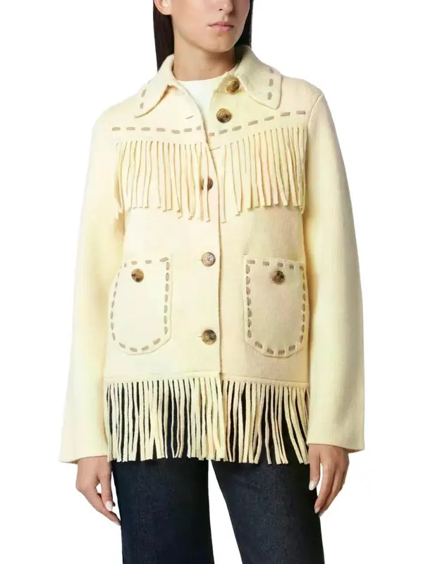 Guest In Residence Western-style Fringed Jacket - Neutrals