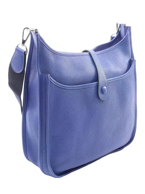Hermès 2017 Clemence Evelyne Iii Gm Crossbody Bag - Blue