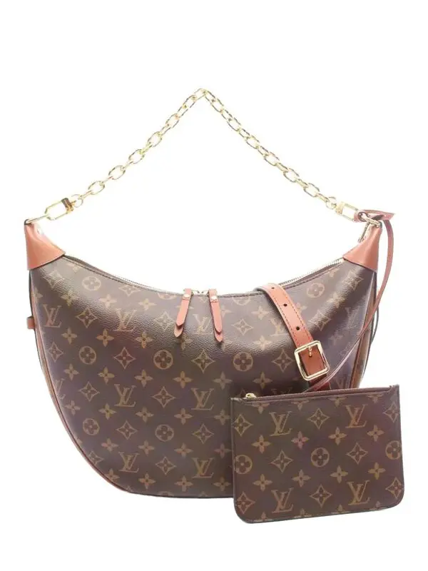 LOUIS VUITTON 2021-2026 Monogram Reverse Loop Satchel - Brown