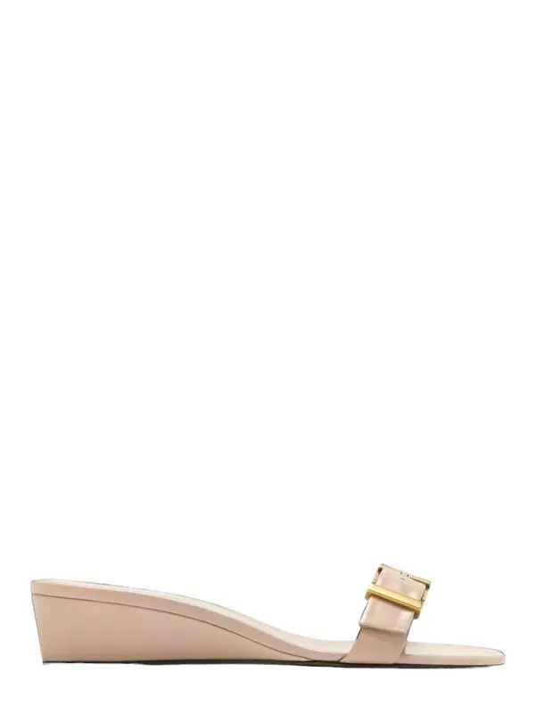 Khaite Manhattan Buckle-detail Sandals - Neutrals