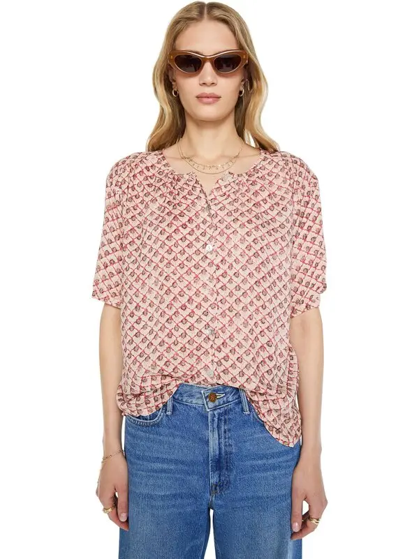 Natalie Martin Violet Top Scallop Blush - Pink