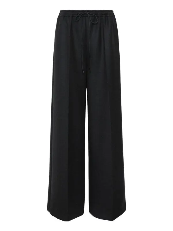Max Mara Drawstring-waist Trousers - Dark Gray