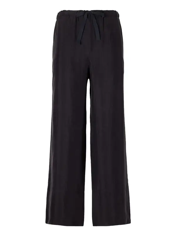 JAMES PERSE Wide-hem Casual Trousers - Washed Black