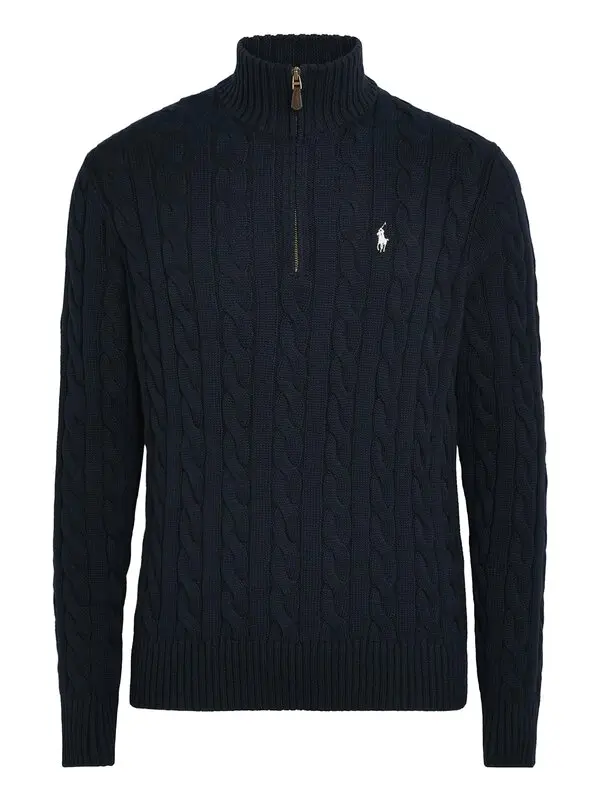 Polo Ralph Lauren Cotton Cable-knit Sweater - Navy