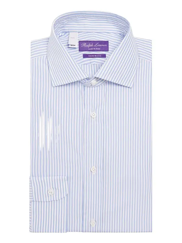 Ralph Lauren Purple Label Stripe Aston Shirt - Blue