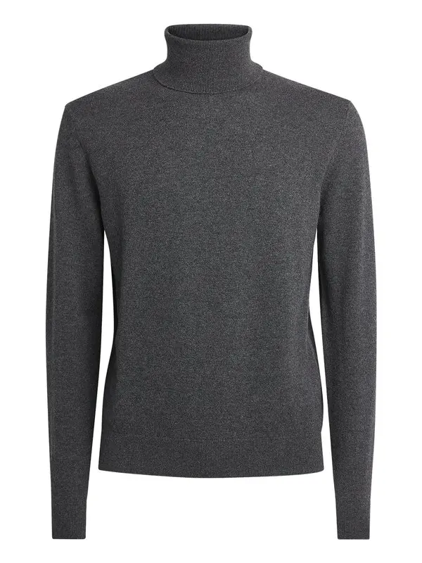 Ralph Lauren Purple Label Cashmere Rollneck Sweater - Grey