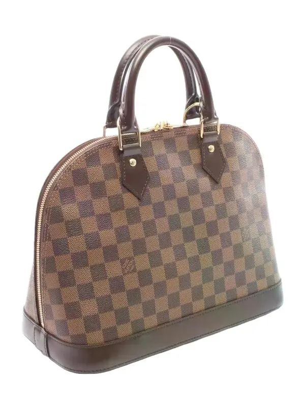 LOUIS VUITTON 2014 Pm Alma Damier Ébène-canvas Handbag - Brown