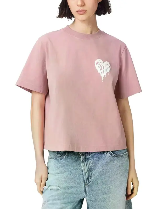 ALLSAINTS Trip Heart-print T-shirt - Pink