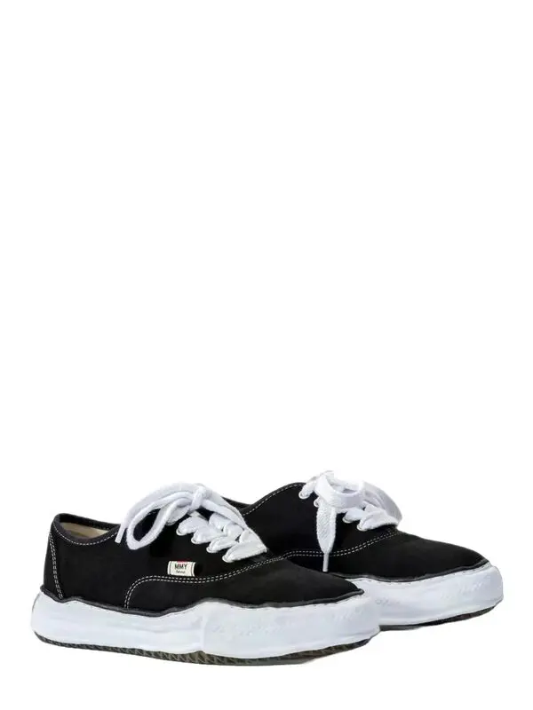 Mihara Yasuhiro Baker Og Sole Suede Low-top Sneakers - Black