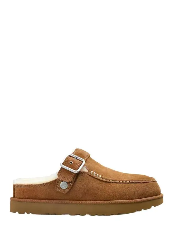 UGG Goldenstar Evelina Clog Suede Slippers - Brown
