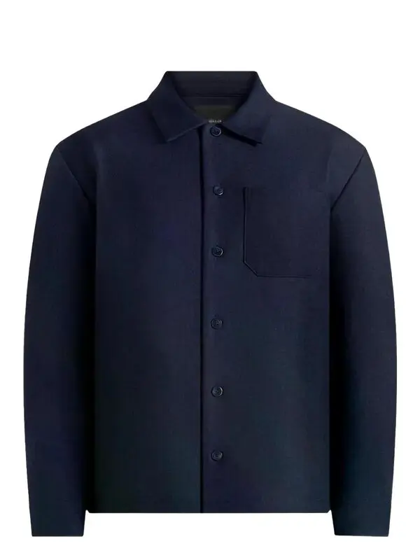 Manière De Voir Valentin Classic Tailored Long-sleeve Shirt Navy - Blue