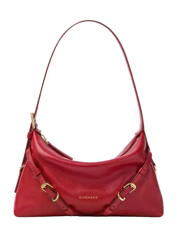 Givenchy Mini Voyou Bag In Shiny Leather - Red