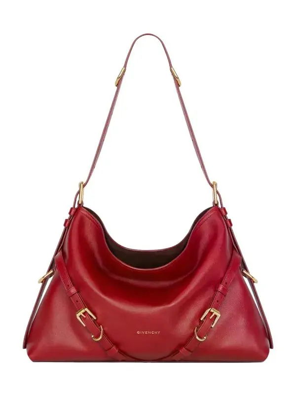 Givenchy Medium Voyou Bag Shiny Leather - Red