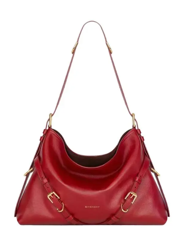 Givenchy Medium Voyou Bag Shiny Leather - Red
