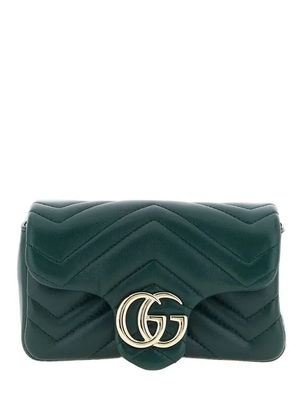 Gucci Gg Marmont Matelasse Nappa Leather Bag - Green