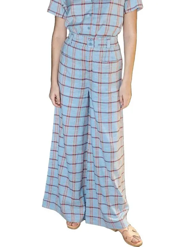 Ace & Jig Quimby High Rise Wide Leg Pants - Eyeshadow