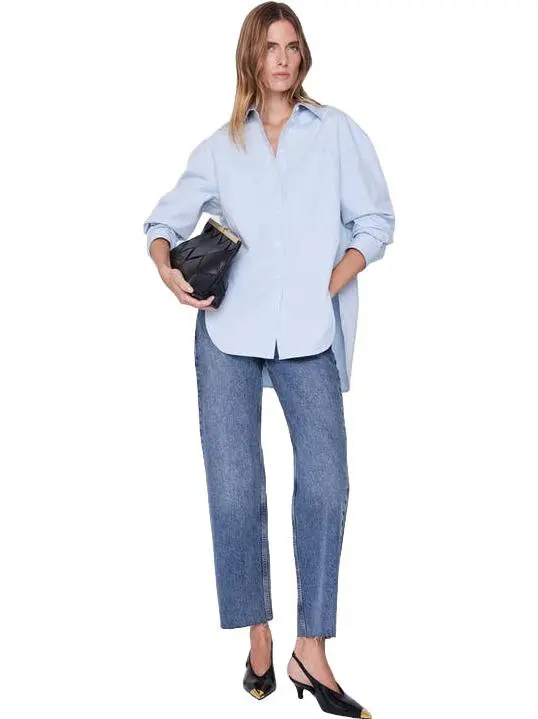 ANINE BING Scott Shirt - Cloud Blue