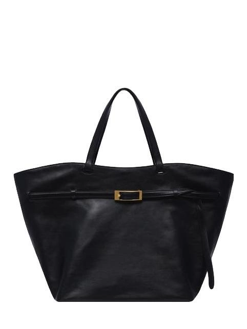 ANINE BING Elly Tote Grained Leather - Black