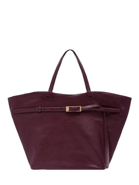 ANINE BING Elly Tote Grained Leather - Fig