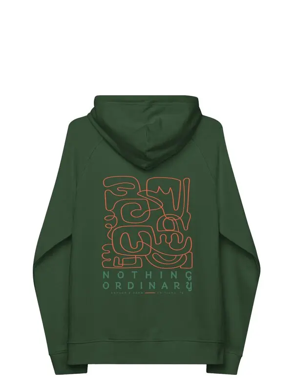 ANCHOR & CREW Bottle Sixteen Nothing Ordinary Editions Organic Cotton Hoodie - Green