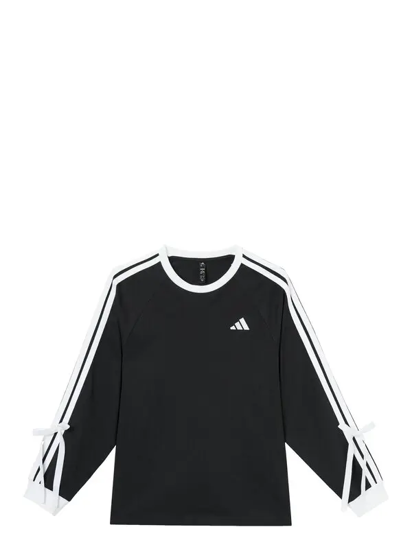 Adidas Dance Long Sleeve Top 'black White - Black/white