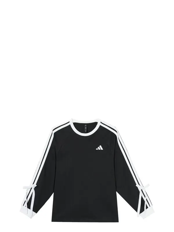 Adidas Dance Long Sleeve Top 'black White - Black/white
