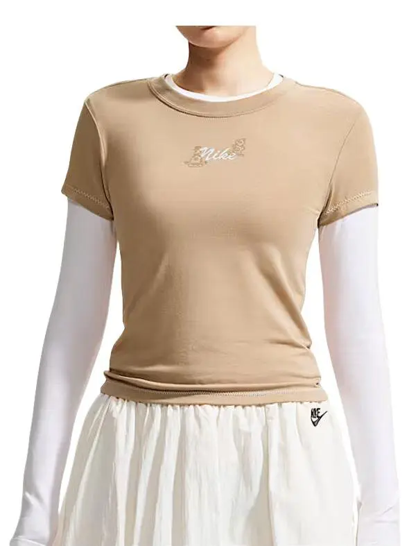 Nike Chill Knit Fitted T-shirt - Tan