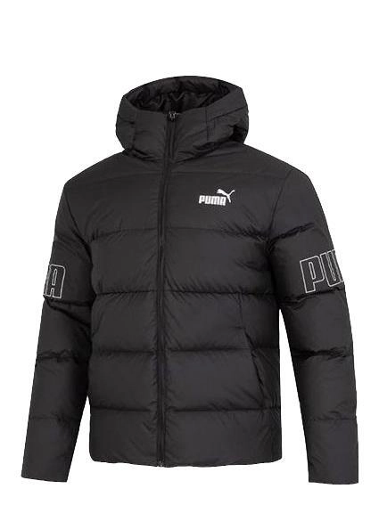 PUMA Power Hooded Down Puffer Jacket - Black