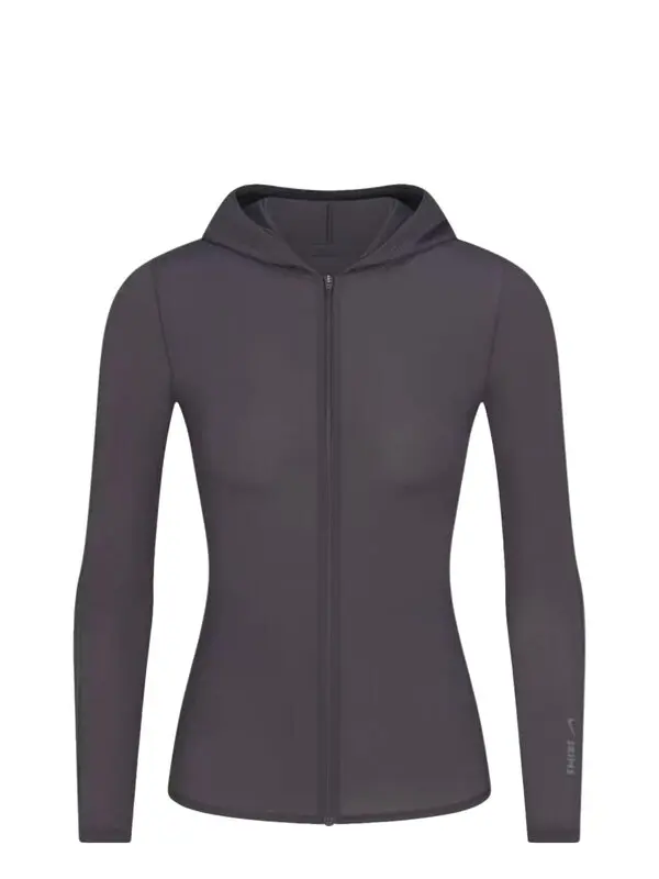 Nike X Skims Weightless Layers Full-zip Hoodie - Lead