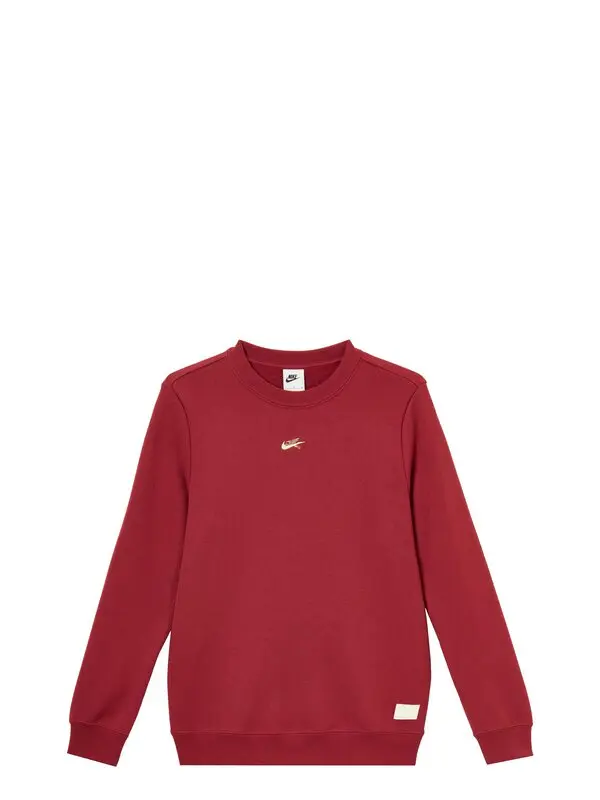 Nike Standard Fit Fleece Sweatshirt Asia Sizing 'cny - Red
