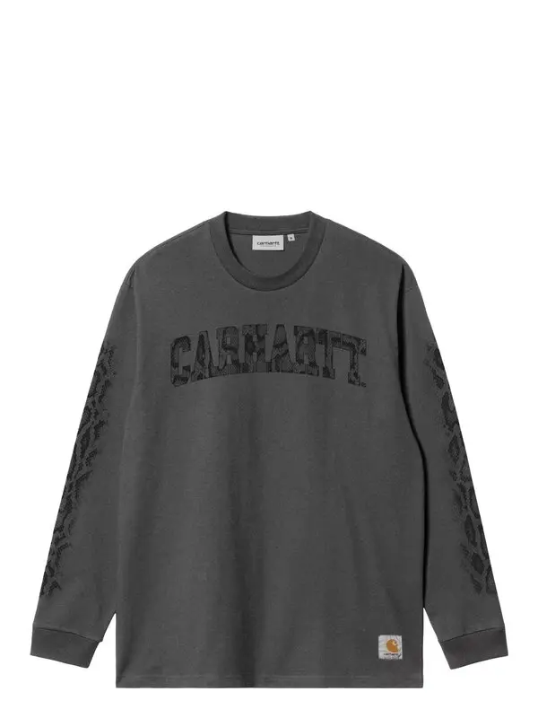 Carhartt Work In Progress L/s Camo Snake T-shirt - Black