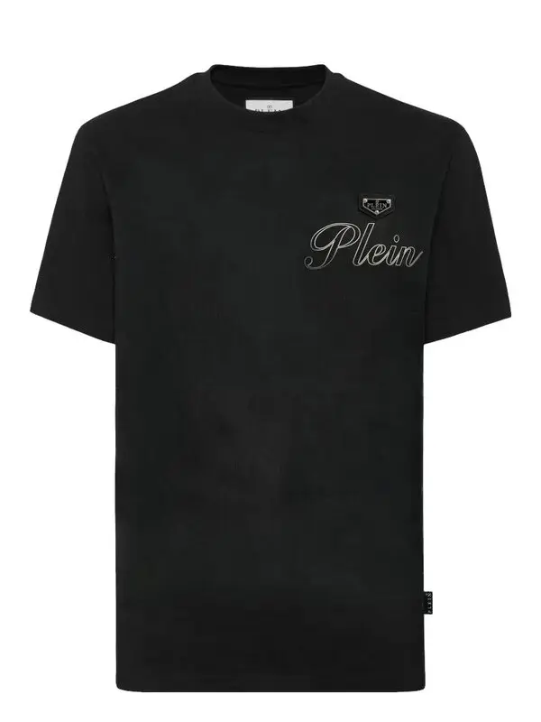 Philipp Plein Jersey T-shirt Roundneck - Black