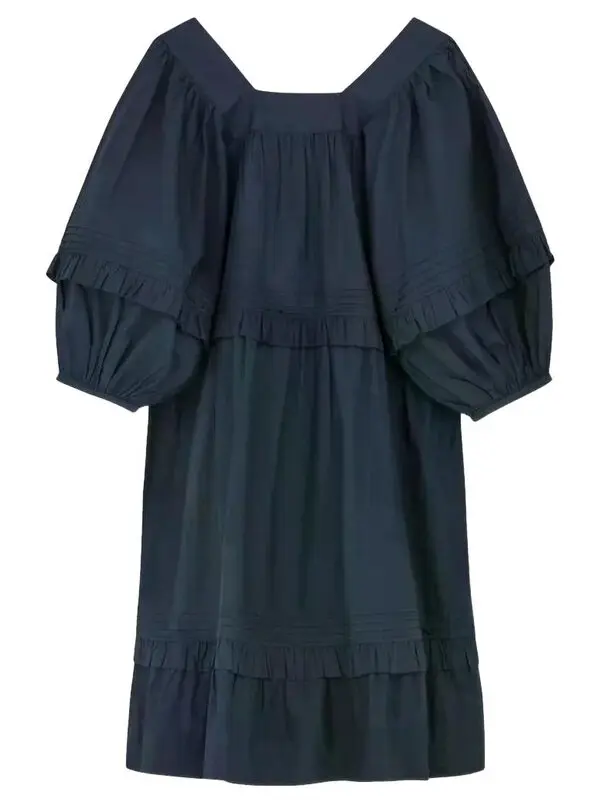SKALL STUDIO Alice Ruffled Midi Dress - Blue