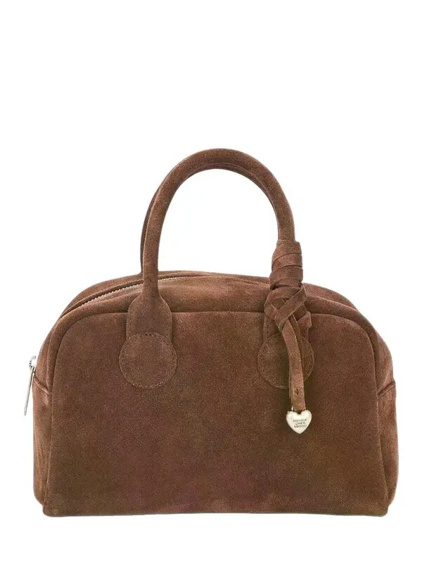 MARGESHERWOOD Soft Bowling Suede Tote Bag - Brown